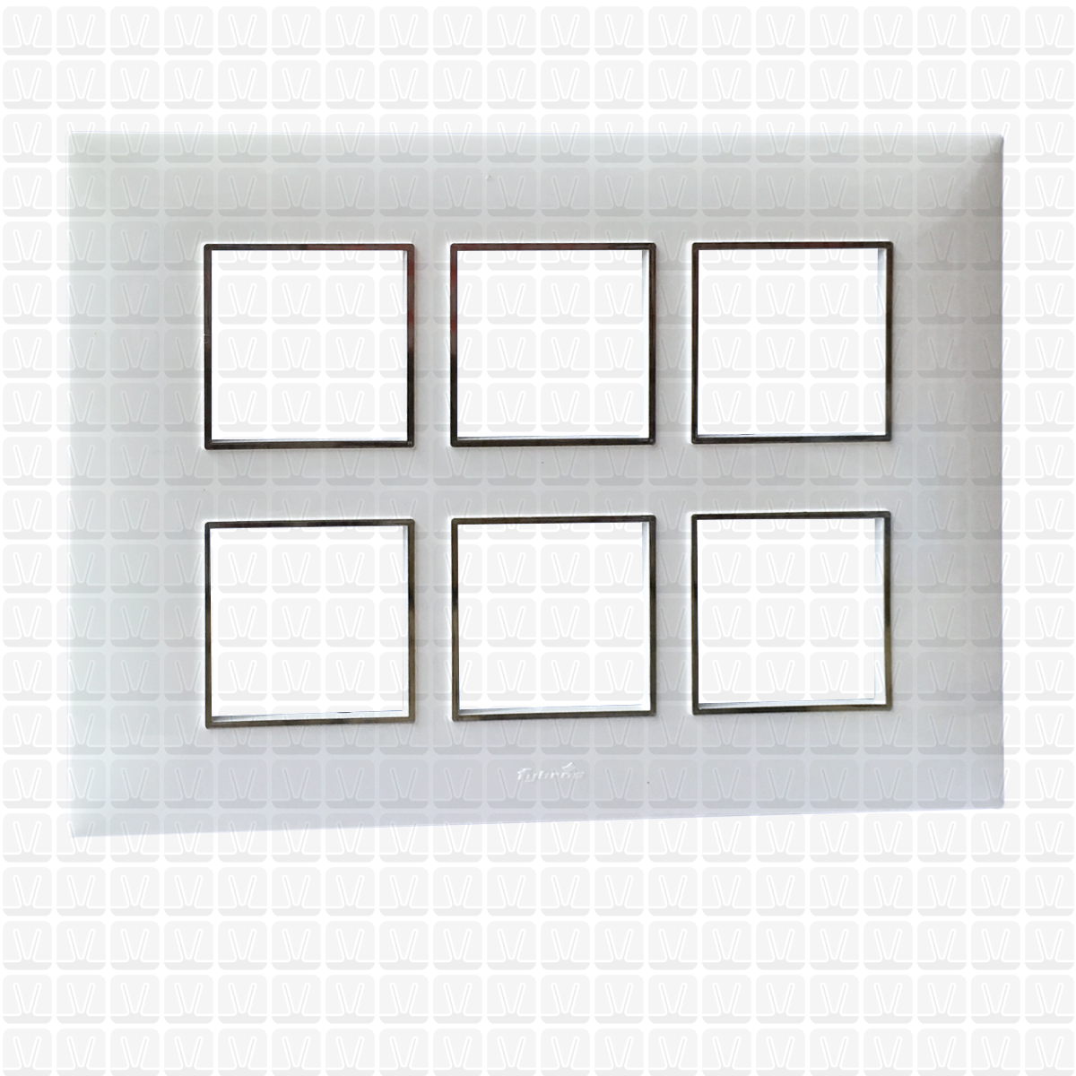 Fybros Favio White Modular Plate 12M | Modular Plates | Vardhman Shop