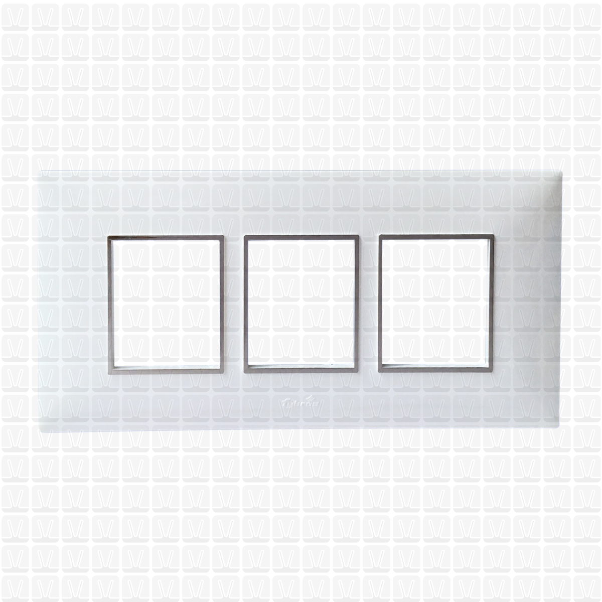 Fybros Favio White Modular Plate 6M | Modular Plates | Vardhman Shop