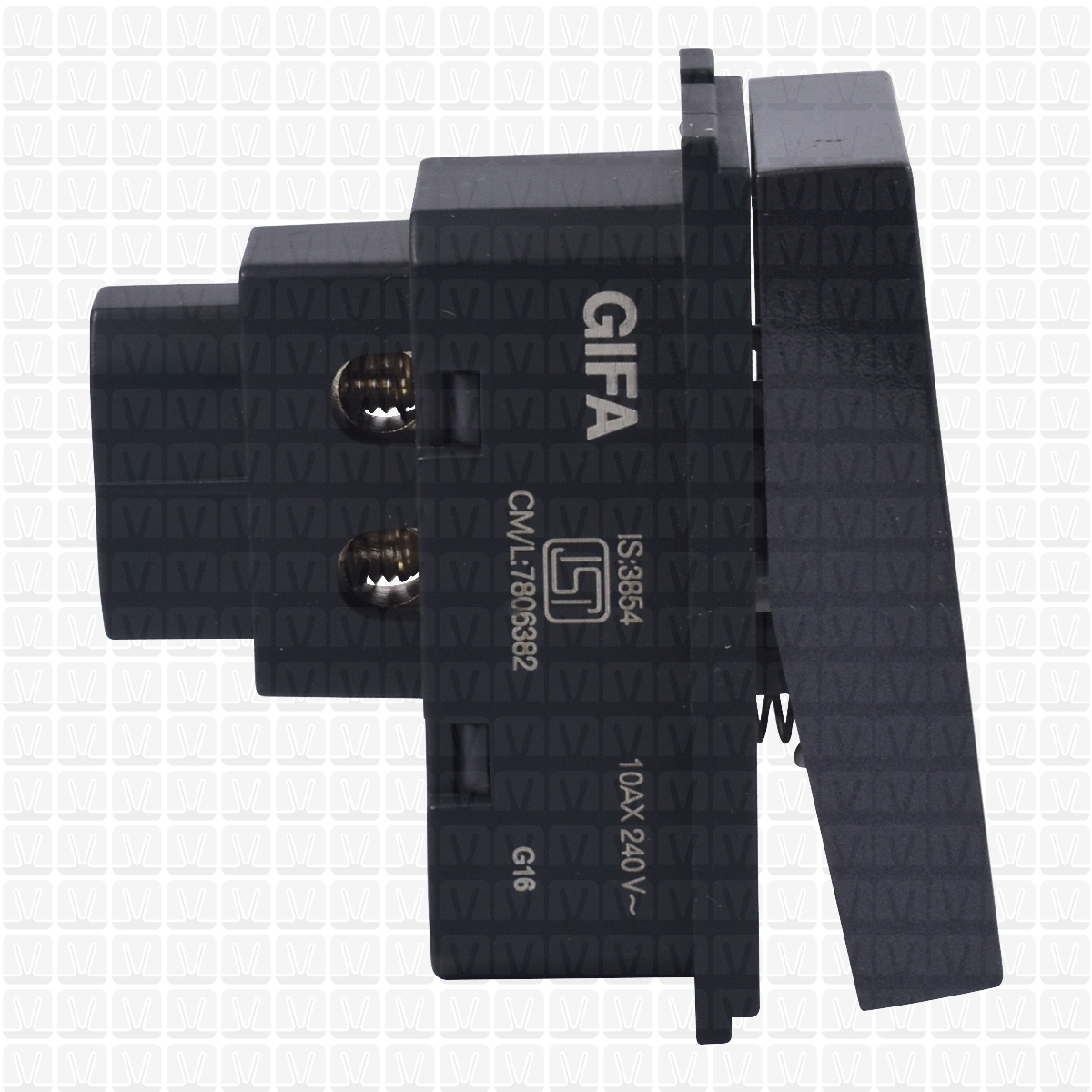 Gifa Grey Bell Push 1 Module | Bell push | Vardhman Shop