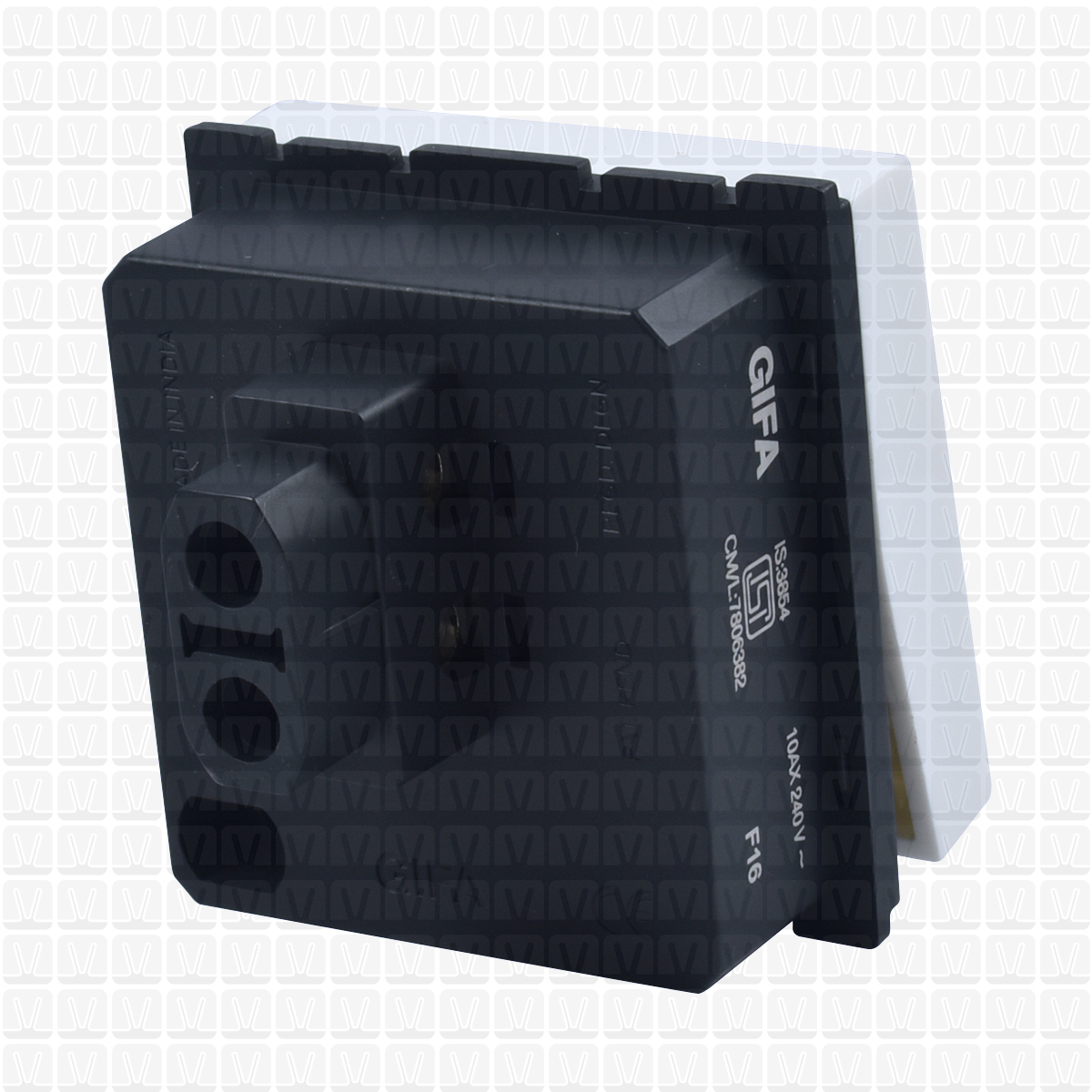 Gifa White Bell Push 1 Module | Bell push | Vardhman Shop
