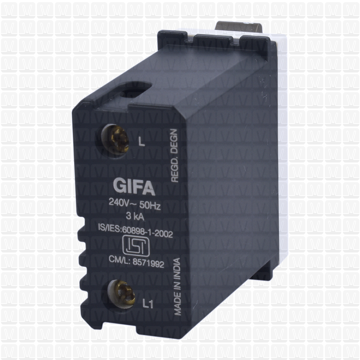 Gifa White MCB Single Pole | Modular MCB | Vardhman Shop