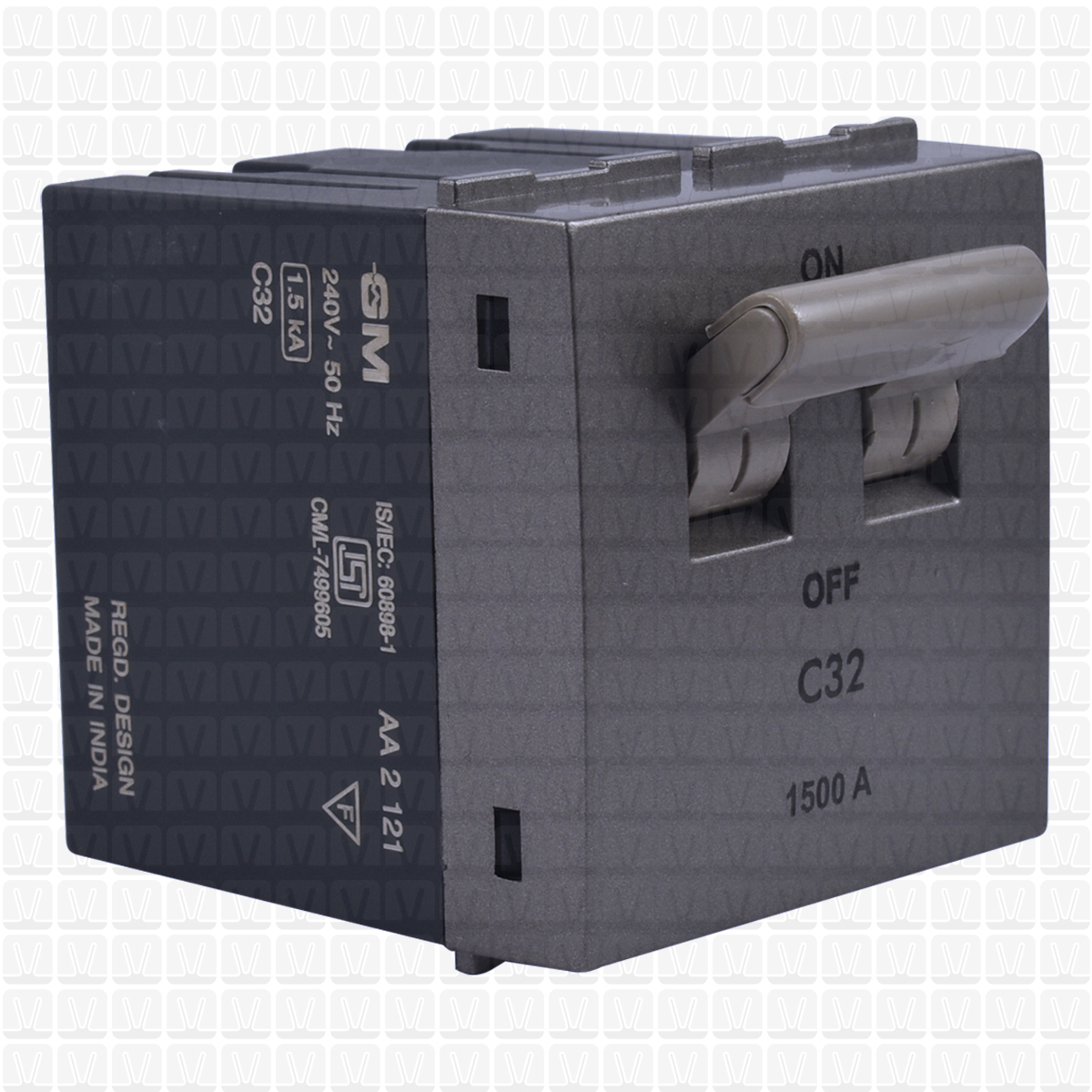 GM Magnesia MCB Double Pole | Modular MCB | Vardhman Shop