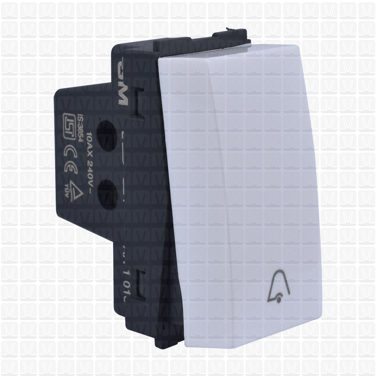 GM White Bell Push 1 Module | Bell push | Vardhman Shop