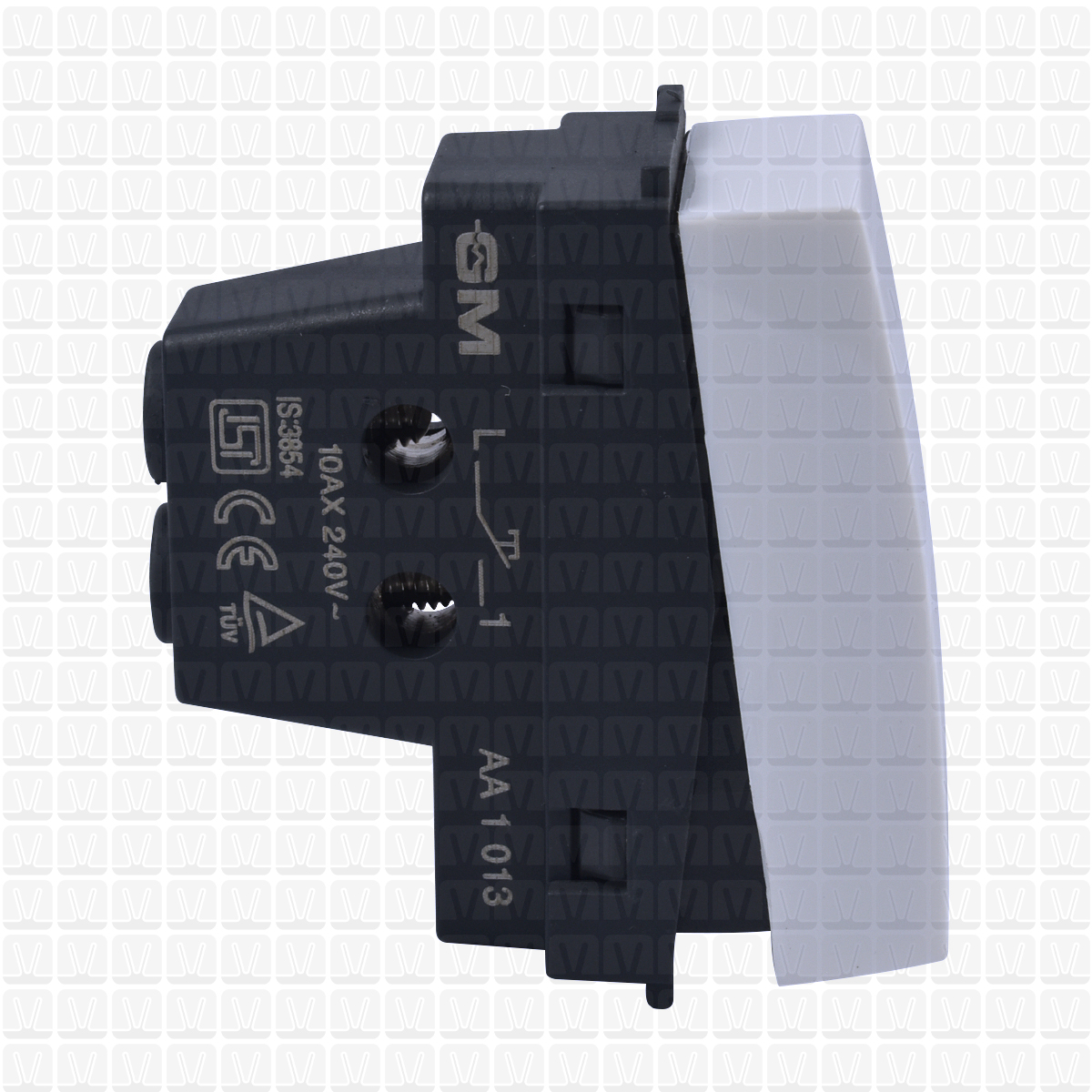 GM White Bell Push 1 Module | Bell push | Vardhman Shop