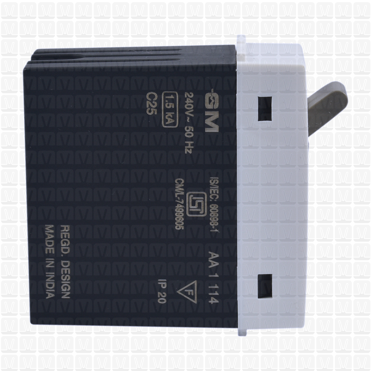 GM White MCB Single Pole | Modular MCB | Vardhman Shop