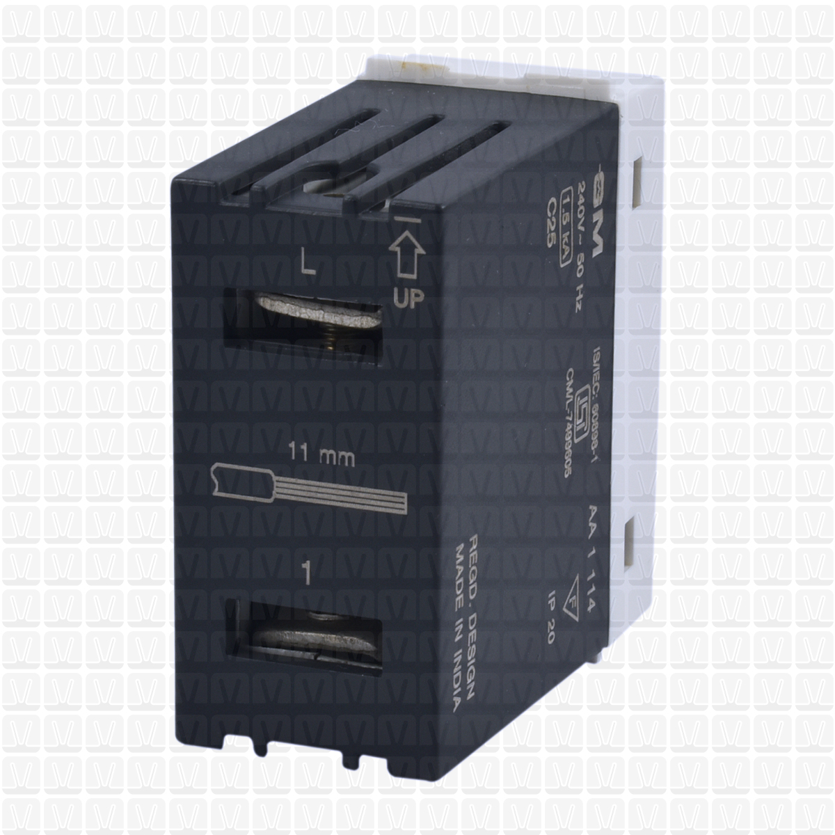 GM White MCB Single Pole | Modular MCB | Vardhman Shop