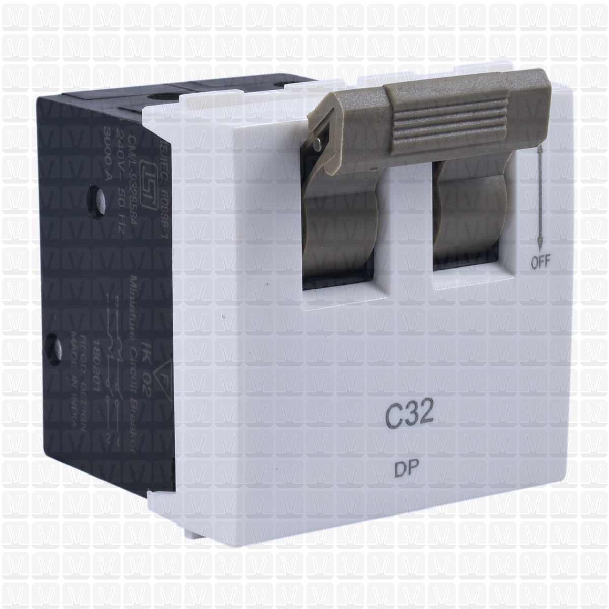 GM White MCB Double Pole | Modular MCB | Vardhman Shop