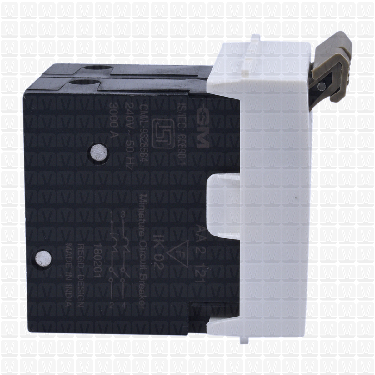 GM White MCB Double Pole | Modular MCB | Vardhman Shop