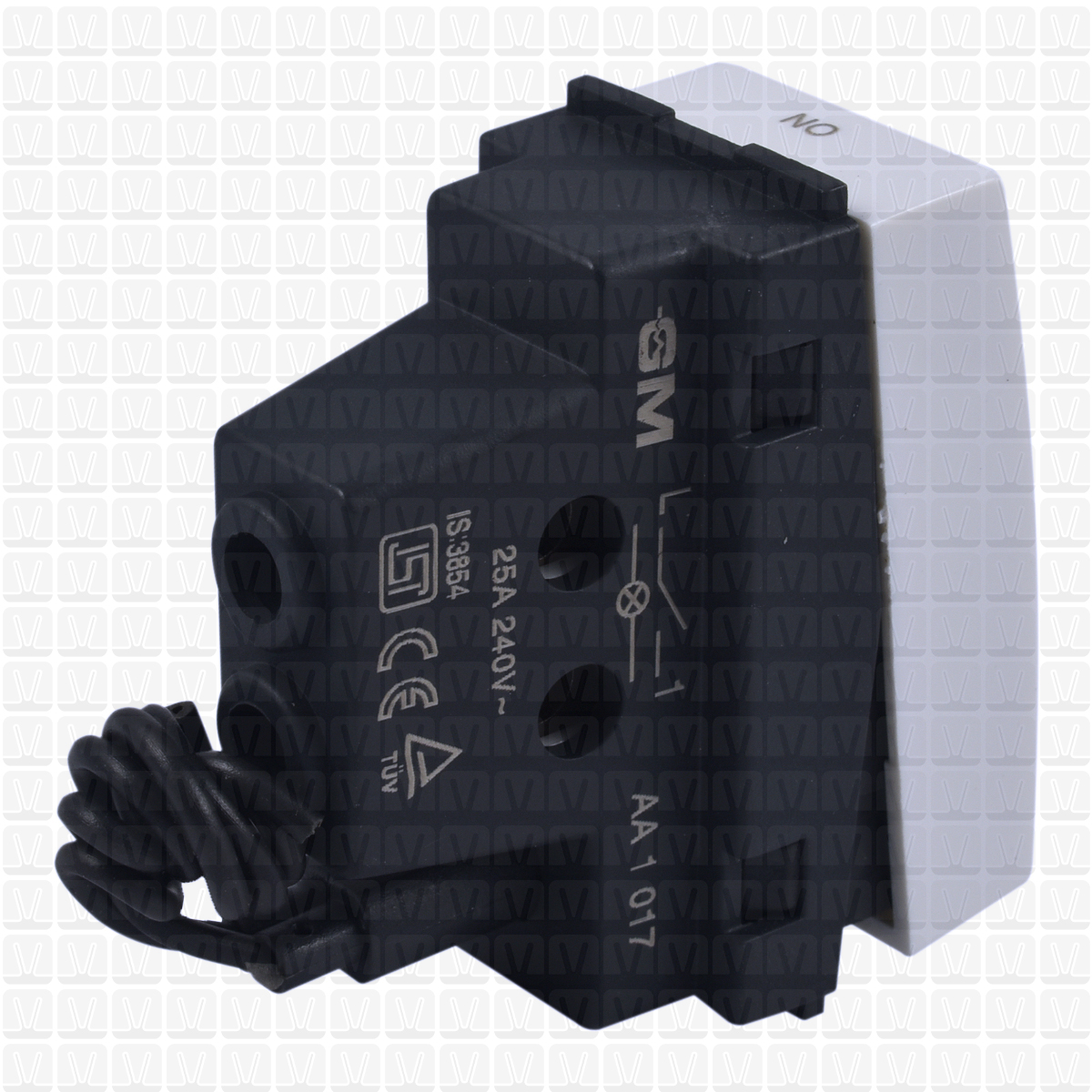 GM White One Way Switch 25 Amp | One Way Switch | Vardhman Shop