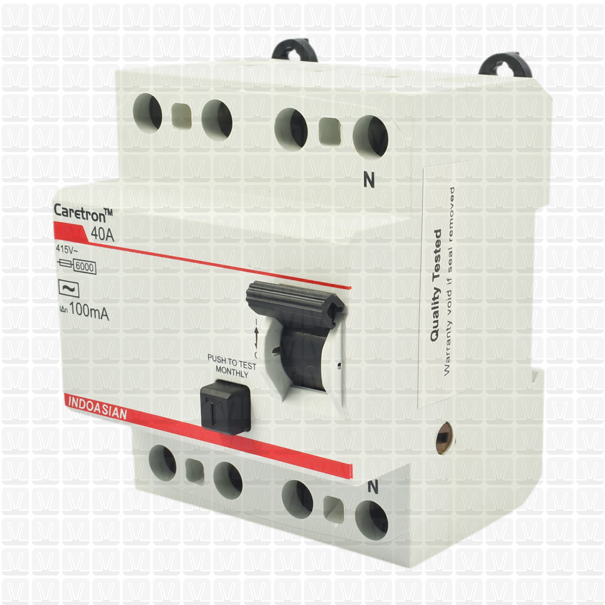 Caretron 40 Amp Four Pole 100 mA RCCB | RCCB/ELCB | Vardhman Shop