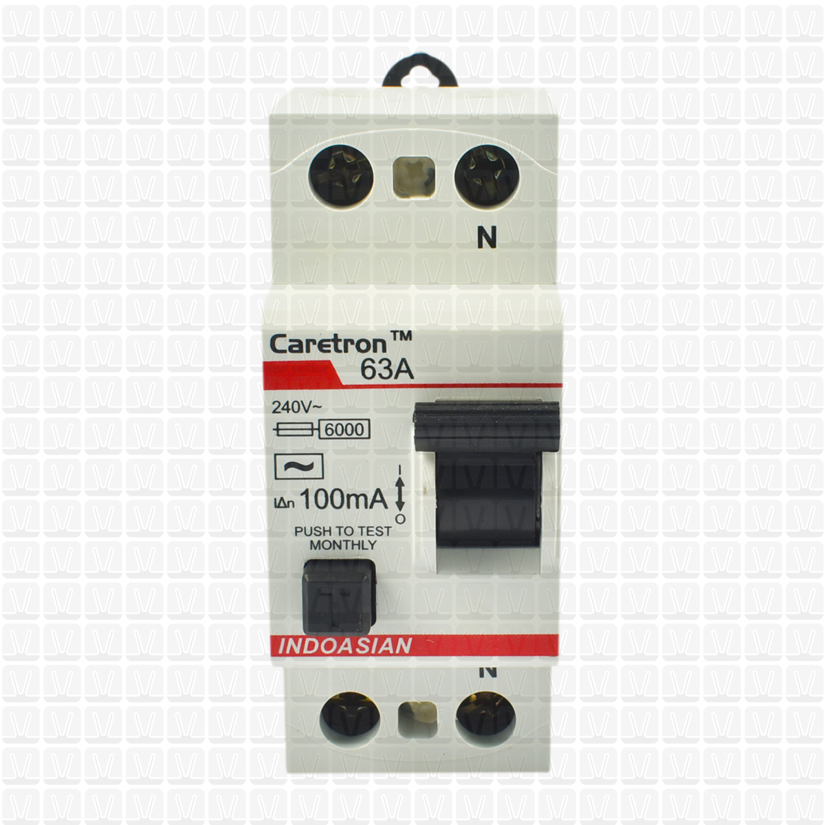 Caretron 63 Amp Double Pole 100 mA RCCB | RCCB/ELCB | Vardhman Shop
